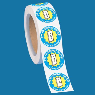 I’m an Energy Saver! I Flip the Switch! Sticker Roll - Education & Outreach