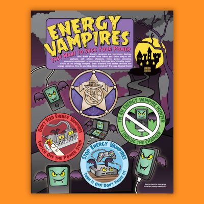 Energy Vampires Sticker Sheet - Education & Outreach