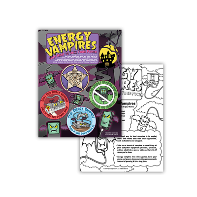 Energy Vampires Sticker Sheet - Education & Outreach