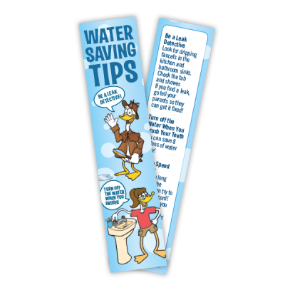 Water Saving Bookmark - Education & Outreach
