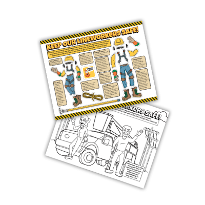 Utility Worker Dress-Up Activity Sheet - Education & Outreach