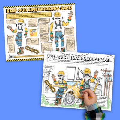 Utility Worker Dress-Up Activity Sheet - Education & Outreach
