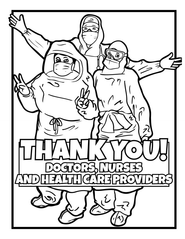 Essential Workers Coloring Pages - Education & Outreach