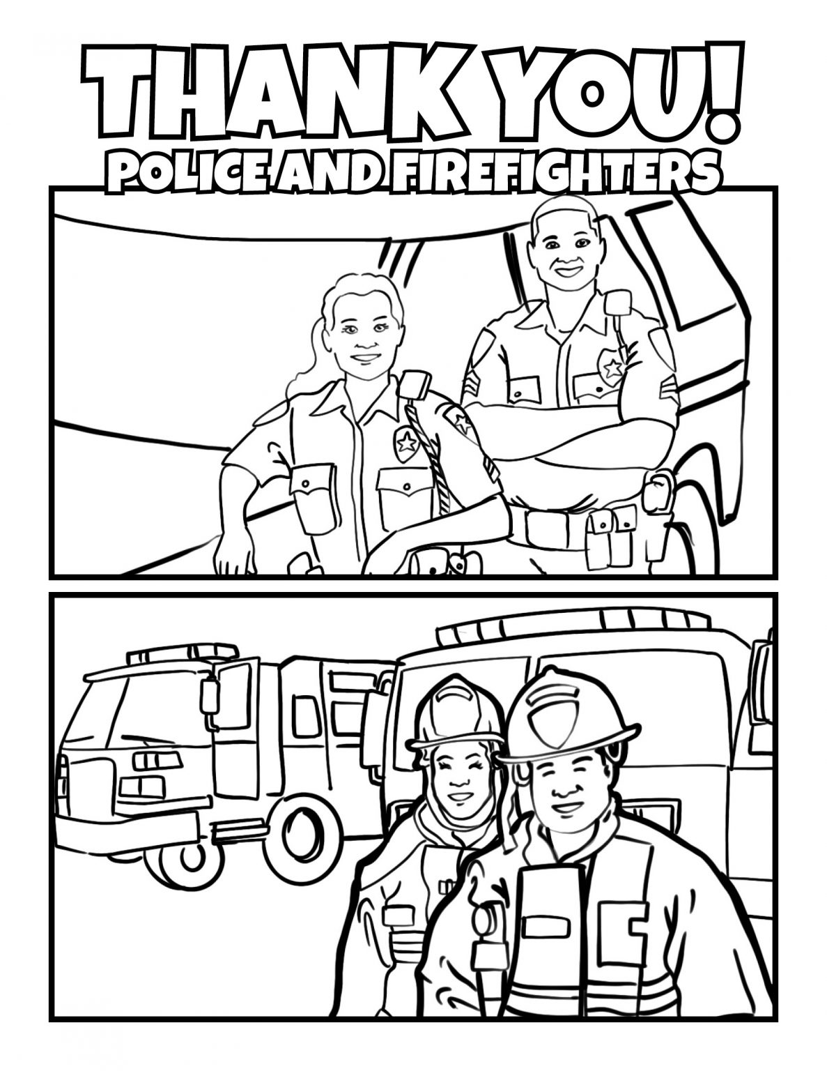 Essential Workers Coloring Pages - Education & Outreach