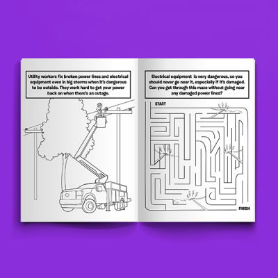 Power Outage Coloring Book - Education & Outreach