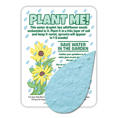 Save Water Seed Paper Packet - Education & Outreach