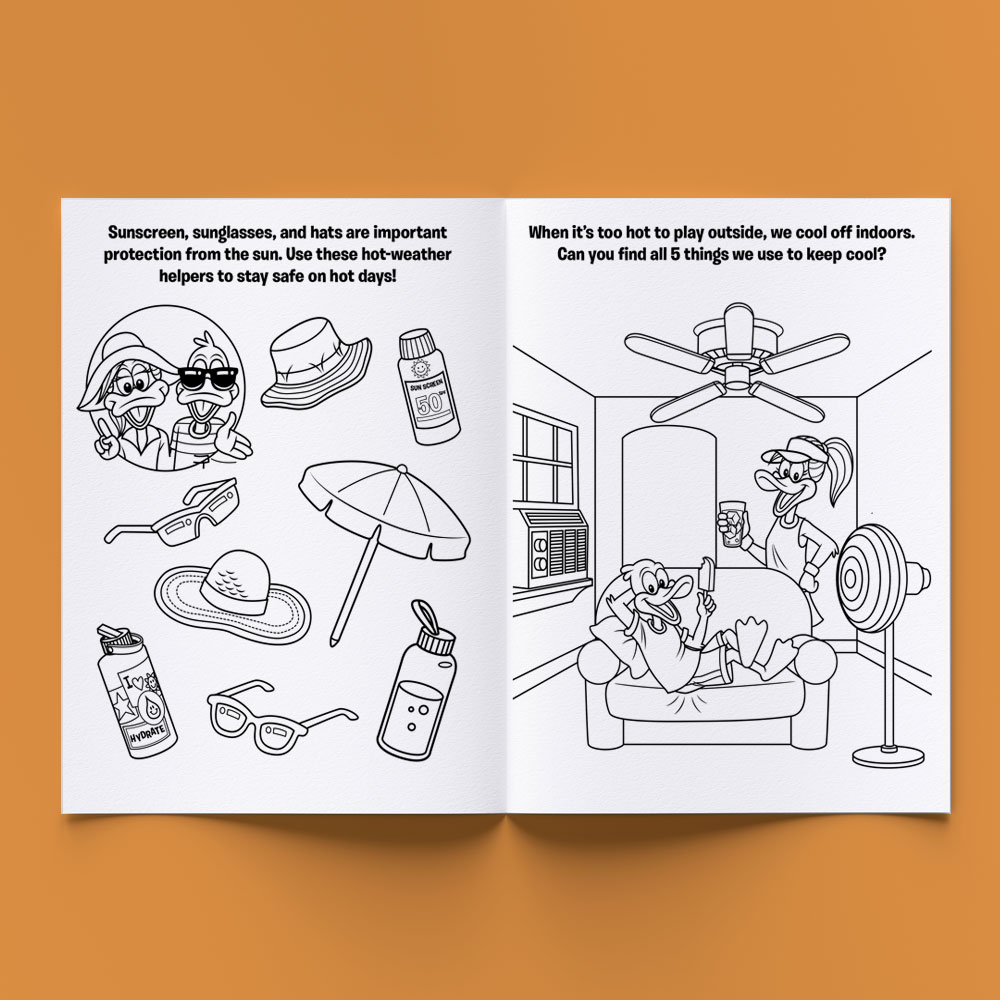 Heat Safety Coloring Book - Education & Outreach