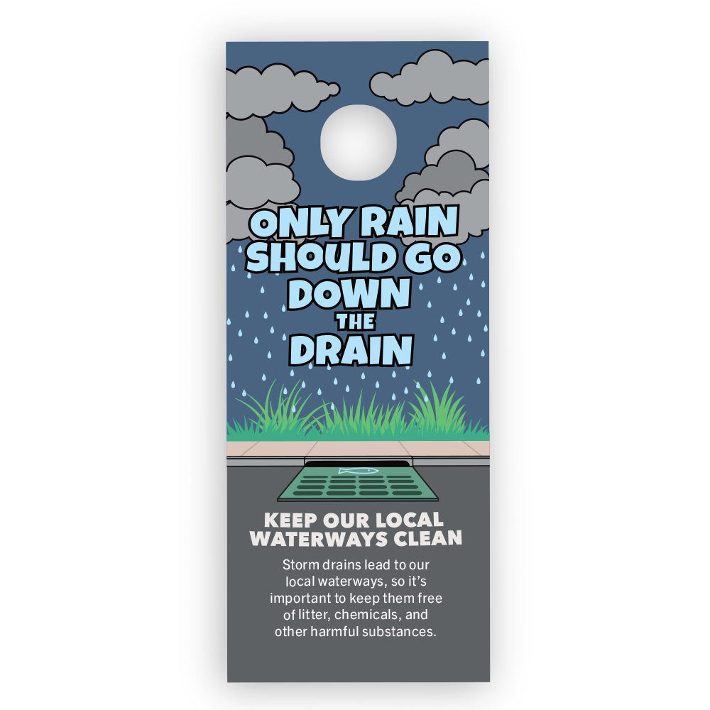 Stormwater Door Hanger - Education & Outreach