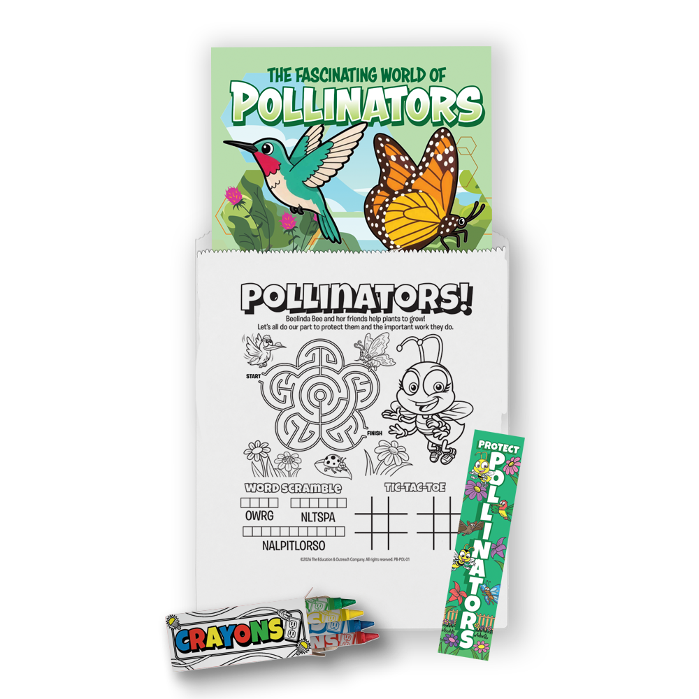 Pollinators Full-Color Activity Book Kit - Education & Outreach